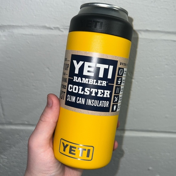 Yeti | Dining | Nwt Alpine Yellow Rambler Colster Slim Yeti | Poshmark